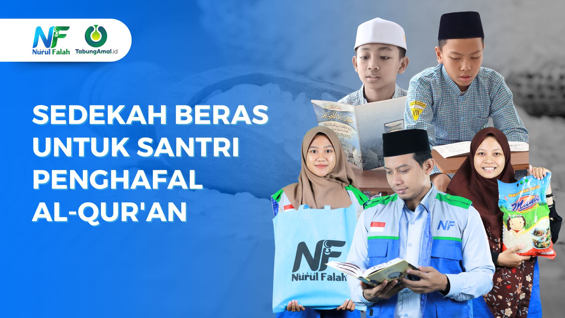 Sedekah Beras Untuk Santri penghafal Al-Qur'an